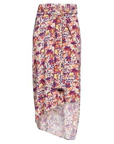 Rabanne Midi Skirt Apricot Size Viscose, Elastane - Orange