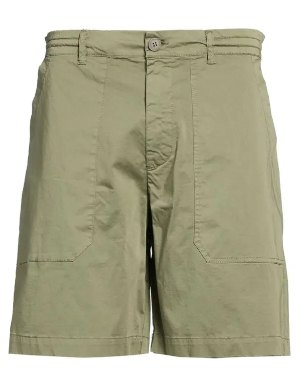 Crossley Military Cotton Stretch Gabardine Bermuda Shorts