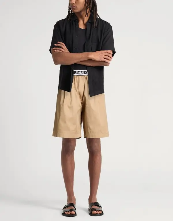 Versace Polyester Cotton Blend Shorts
