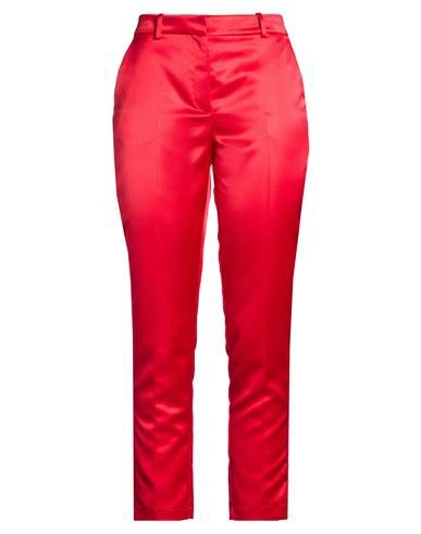 Liviana Conti Satin Tapered Trousers - Red