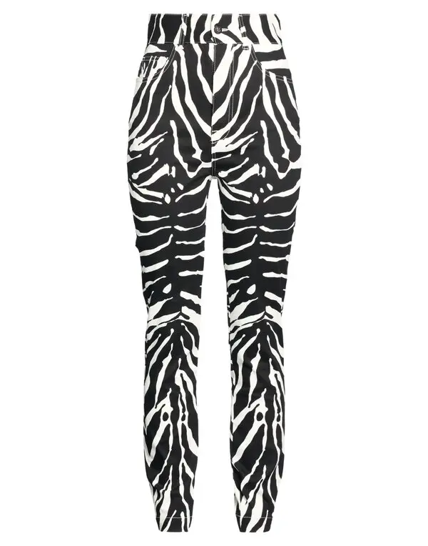 Dolce & Gabbana Zebra Print Tapered Cotton Twill Pants