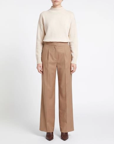 Max Mara Virgin Wool Flared Pants - Camel