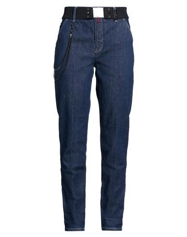 High Jeans Size Cotton, Elastane - Blue