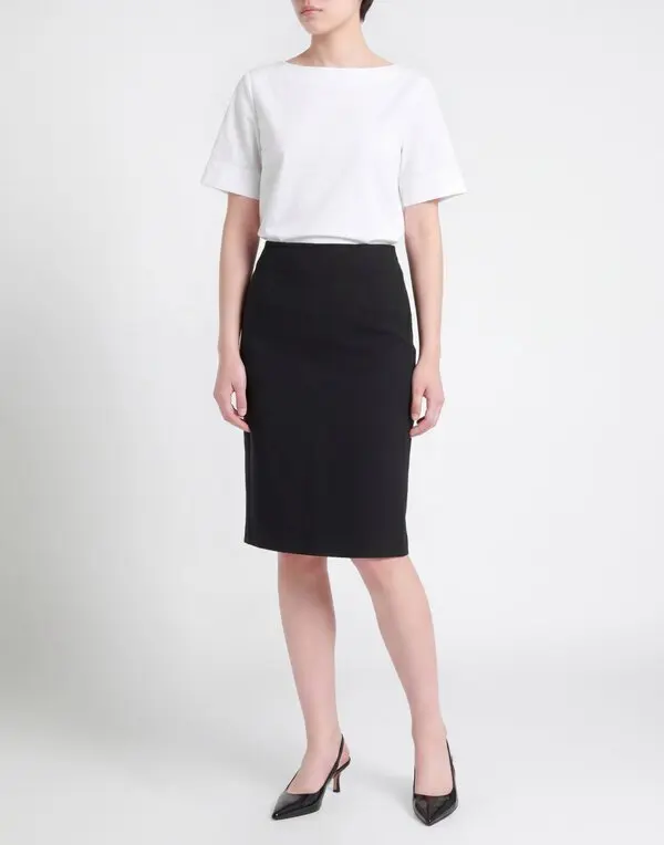 Theory Wool Blend Midi Pencil Skirt