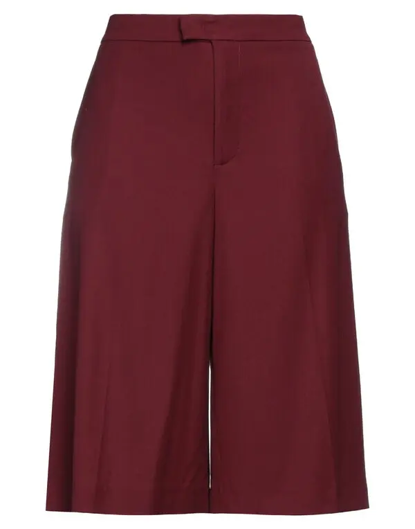 TWINSET High Waisted Wide Leg Tailored Shorts