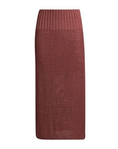 Agnona Midi Skirt Antique Rose Size Silk, Cotton - Pink