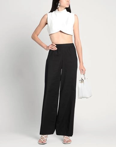 Moschino Wide-leg Cotton Elastane Trousers