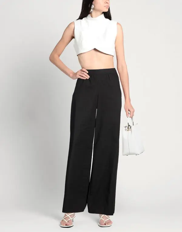 Moschino Wide-leg Cotton Elastane Trousers