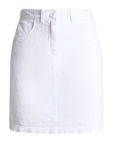 120% Lino Mini Skirt Size Linen - White