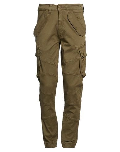 Alpha Industries Pants Military Size Cotton, Elastane - Green