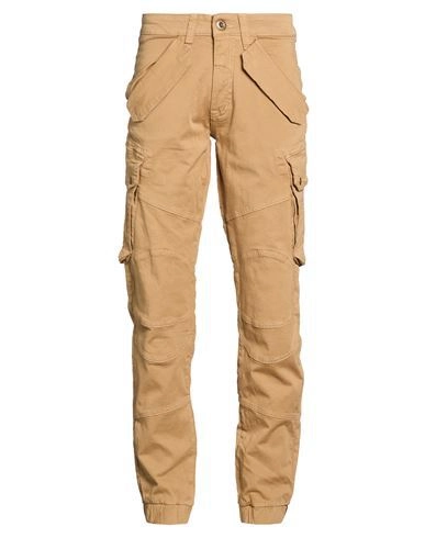 Alpha Industries Pants Military Size Cotton, Elastane - Yellow