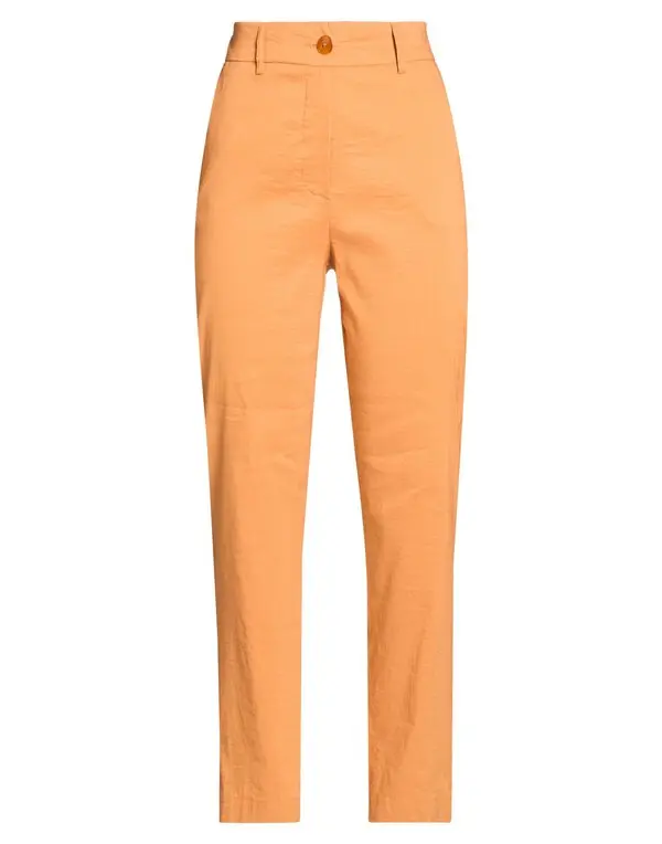 Momoni Linen, Polyamide, Cotton, And Elastane Tapered Pants