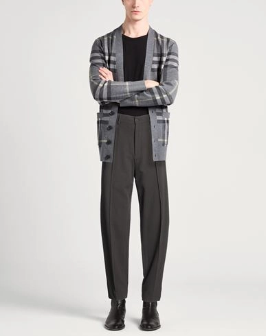 Giorgio Armani Charcoal Virgin Wool, Cashmere, Elastane Chino Pants