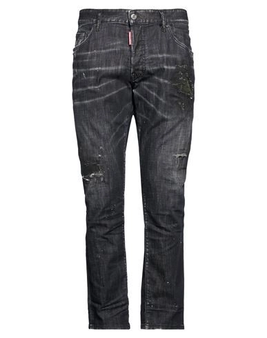 Dsquared2 Jeans Size Cotton, Elastane, Cow Leather - Black