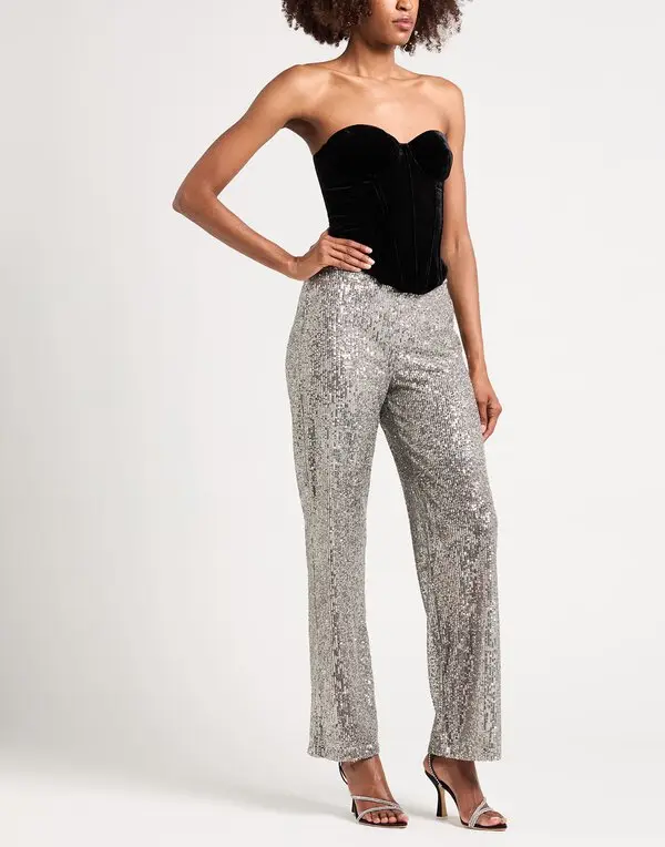 Dixie Straight-leg Tulle Pants With Sequins And Appliqués