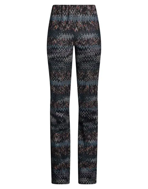 Missoni Viscose & Metal Fiber Flared Pants - Midnight Blue