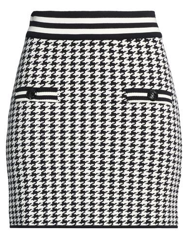 GAELLE PARIS Mini Skirt Size Viscose, Acrylic, Elastane - Black