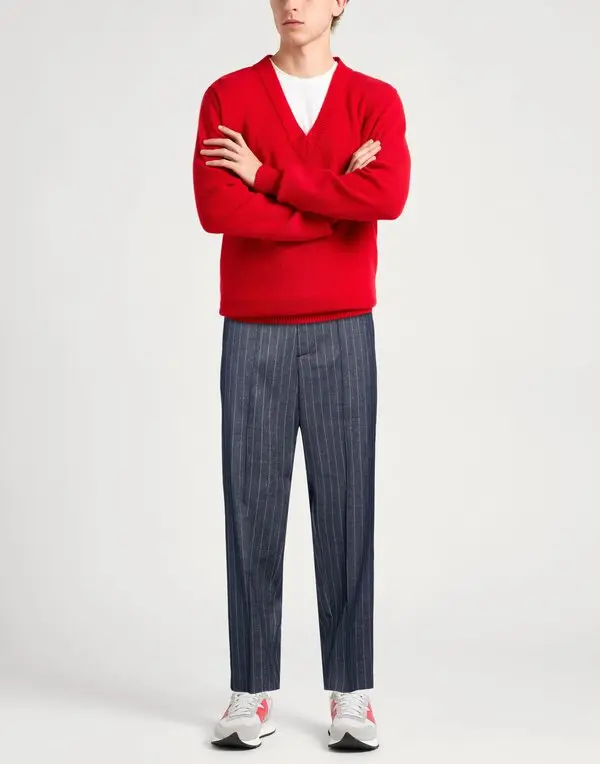 MESSAGERIE Striped Stretch Linen Blend Pants