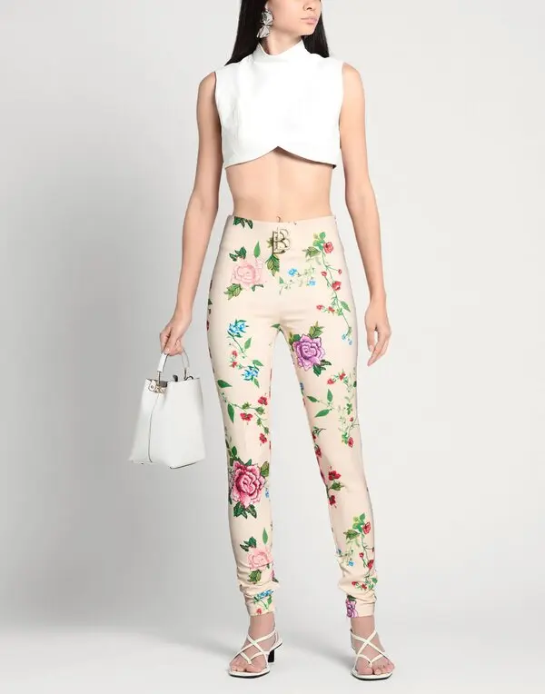 BABYLON Floral-print Tapered Pants