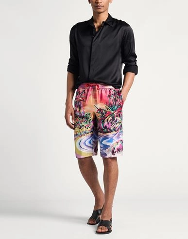 Dolce & Gabbana Silk Hawaiian Print Bermuda Shorts