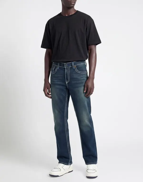 True Religion Ricky Jeans Straight Leg, Medium Wash, Cotton Elastane Blend