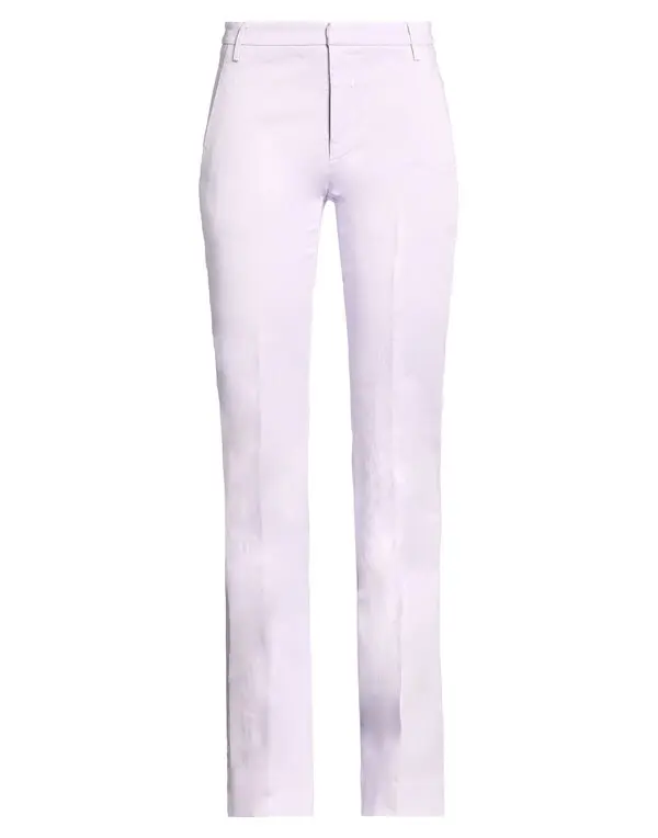 DONDUP Lilac Cotton Elastane Flared Pants - Purple