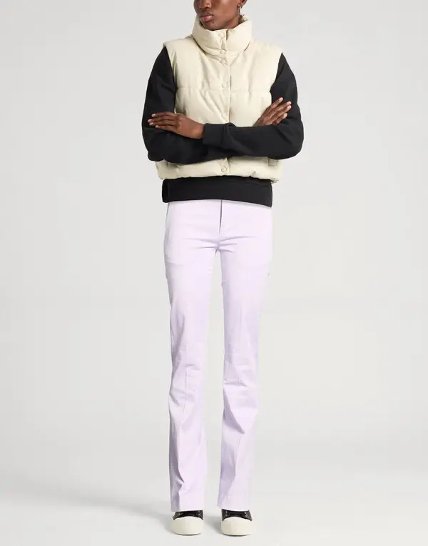 DONDUP Lilac Cotton Elastane Flared Pants - Purple