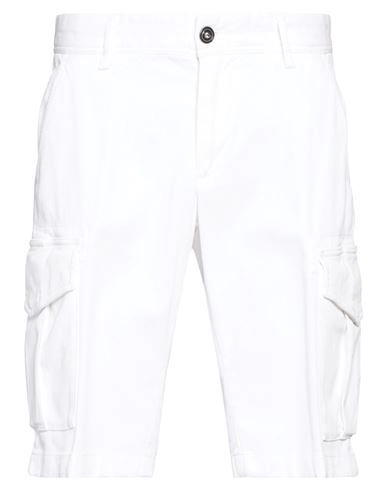Paul & Shark Shorts & Bermuda Shorts Taupe Size Cotton, Elastane - White