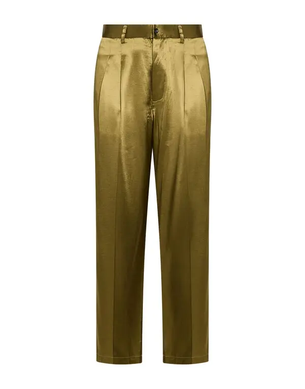 THE EDITOR Pants Lime Size Viscose