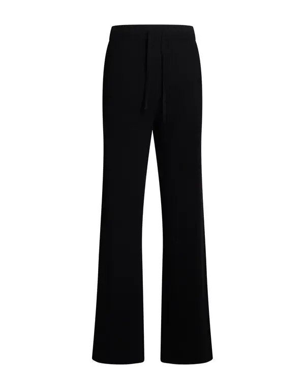 Alpha Studio Wool And Cashmere Blend Pants - Black