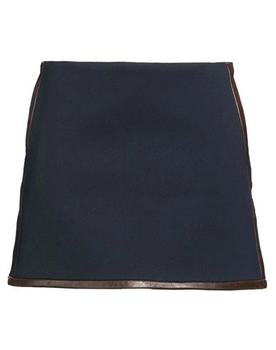 Sandro Mini Skirt Size Polyester, Viscose, Elastane, Lambskin - Midnight Blue