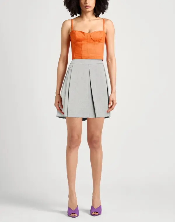 CARACTÈRE Flared Twill Mini Skirt