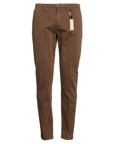 MANUEL RITZ Pants Size Cotton, Elastane - Brown
