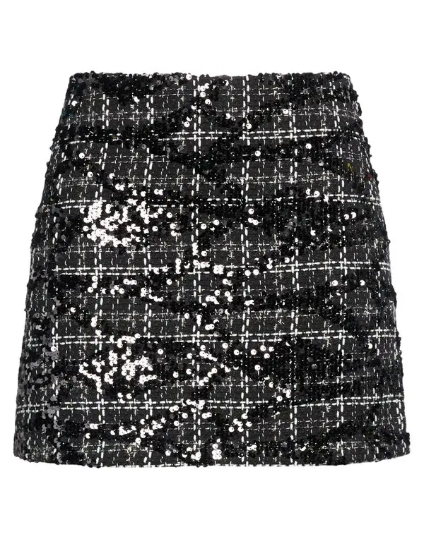 CARLA G. Mini Skirt With Sequins And Tweed