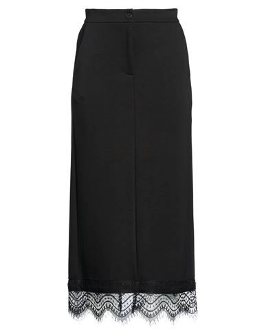 OLTRE Maxi Skirt Size Polyester, Viscose, Elastane - Black