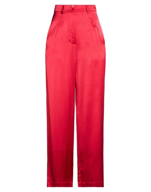 GENTRYPORTOFINO High-waisted Satin Cargo Pants