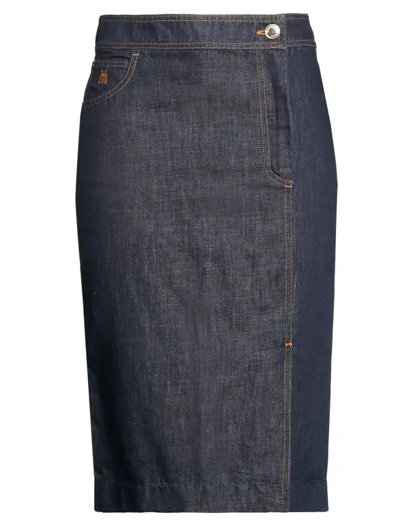 MOORER Flared Denim Skirt