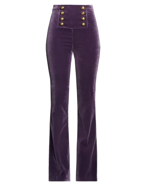 Elisabetta Franchi Bootcut Velvet Pants