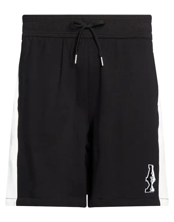Armani Exchange Cotton Shorts With Two-tone Side Stripes