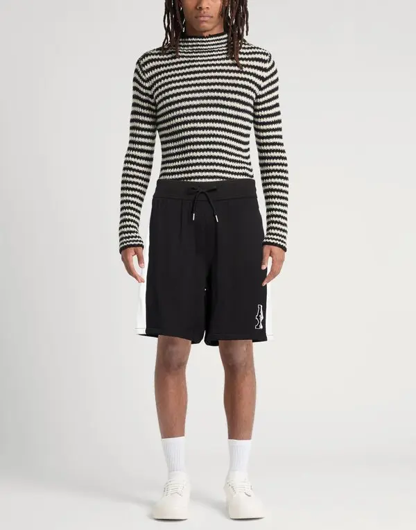 Armani Exchange Cotton Shorts With Two-tone Side Stripes