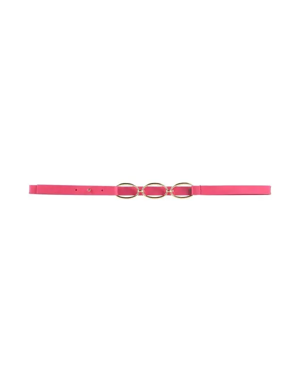 PLEASE Skinny Belt Tan Polyurethane
