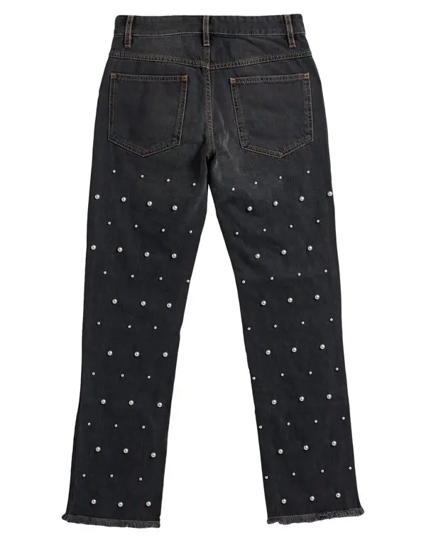 MARANT ETOILE Cotton Jeans With Stud Embellishments