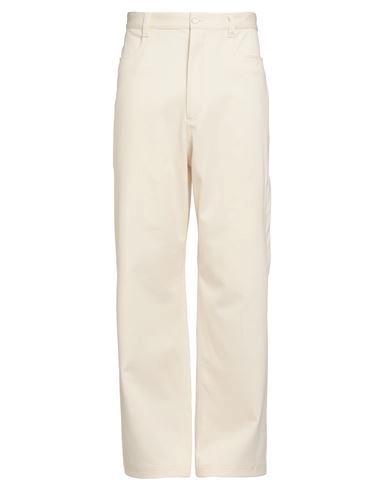Dior Pants Ivory Size Cotton, Cashmere, Polyamide, Elastane, Calfskin - White
