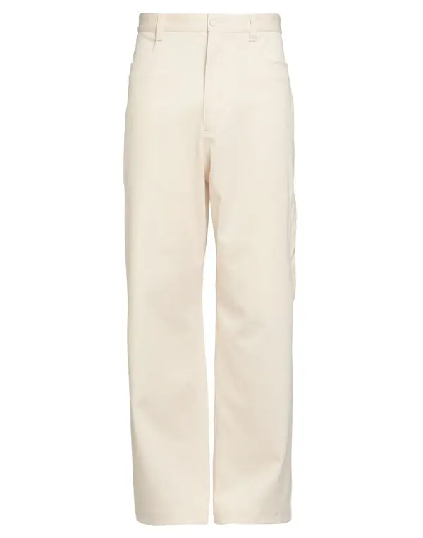 Dior Cotton, Cashmere, Polyamide, And Elastane Twill Wide-leg Pants With Calfskin Detail