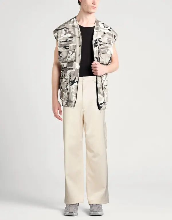 Dior Cotton, Cashmere, Polyamide, And Elastane Twill Wide-leg Pants With Calfskin Detail