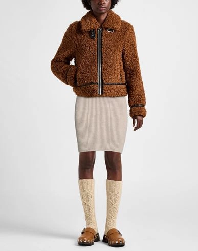 VICOLO Ribbed-knit Pencil Mini Skirt