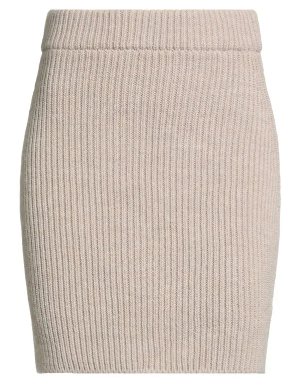 VICOLO Ribbed-knit Pencil Mini Skirt