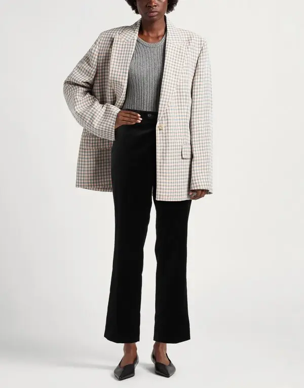 DEPARTMENT 5 Velvet High-waisted Straight-leg Pants
