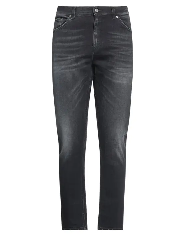 GRIFONI Jeans Charcoal Size Cotton, Elastomultiester, Elastane