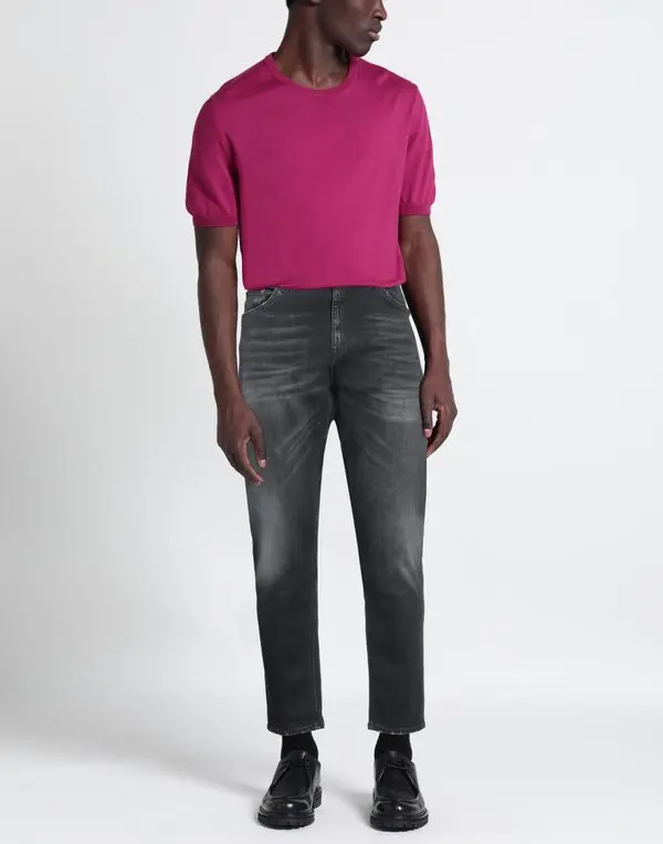 GRIFONI Jeans Charcoal Size Cotton, Elastomultiester, Elastane
